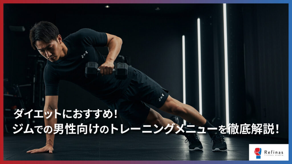 ダイエットにおすすめ！ジムでの男性向けのトレーニングメニューを徹底解説 - キックボクシング 大阪 Refinas リフィナス キックボクシングジム
